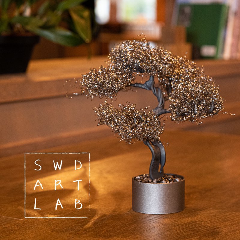 Metal Bonsai Tree - A modern example of eco-art made in Japan — Suwada1926